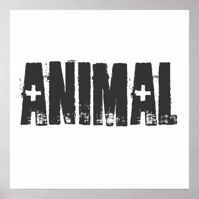 Animal - Gym Bodybuilding Fitness Poster | Zazzle