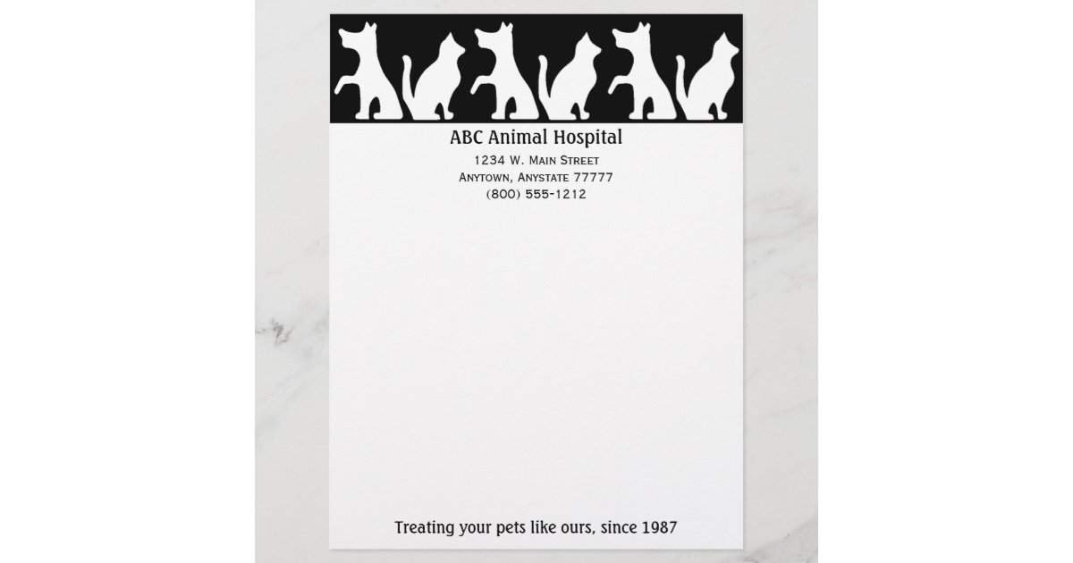 Animal Hospital Letterhead | Zazzle