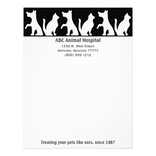 Animal Hospital Letterhead | Zazzle.com