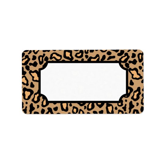 Animal Leopard Print Labels | Zazzle.com