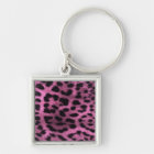 Leopard Print Background Keychain | Zazzle.com
