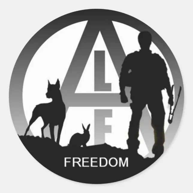 Animal Liberation Front Freedom Stickers | Zazzle