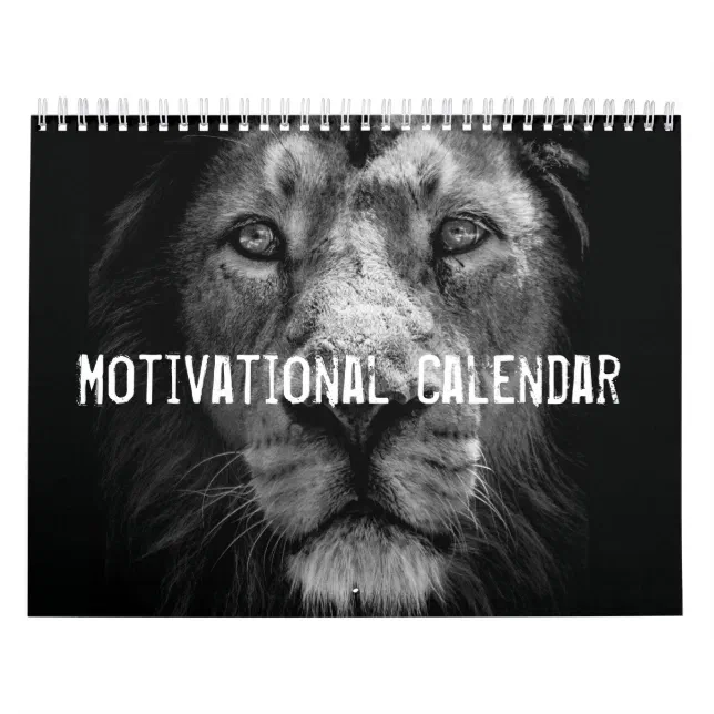 Animal Motivation - Gym Hustle Inspirational Calendar | Zazzle