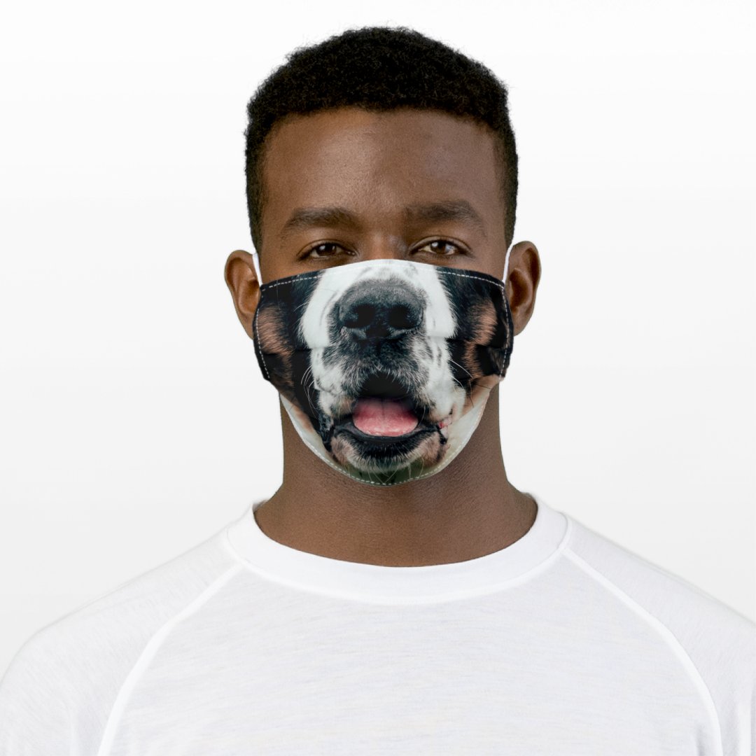Animal Nose Mask Saint Bernard Dog | Zazzle