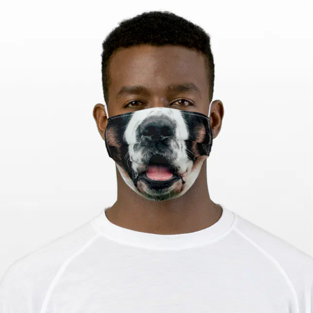 Animal Nose Mask Saint Bernard Dog | Zazzle