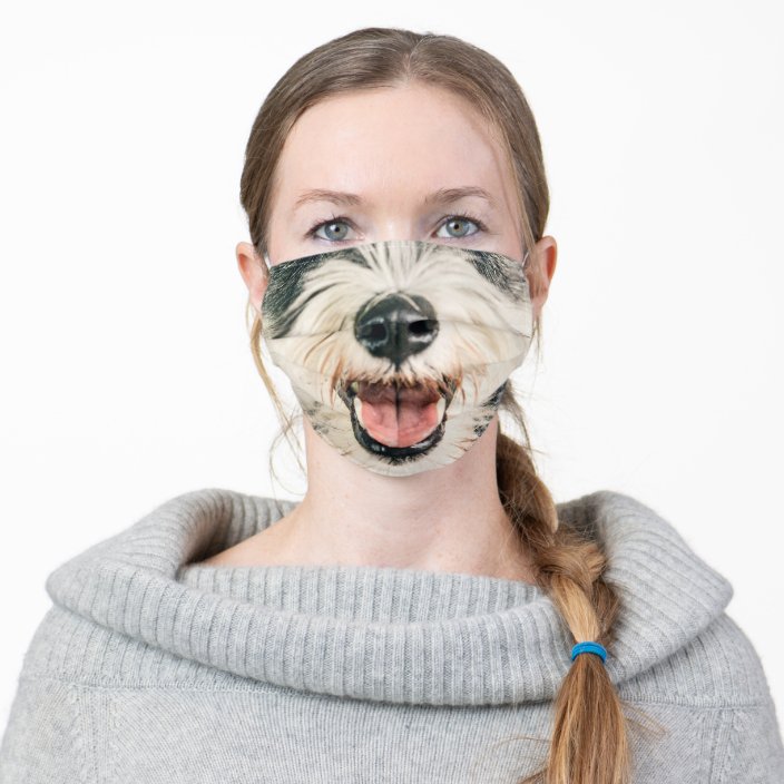 Animal Nose Mask Schnauzer Dog | Zazzle.com