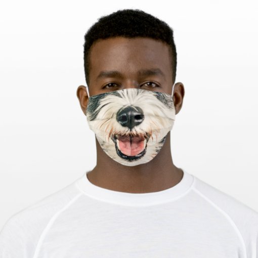 Animal Nose Mask Schnauzer Dog | Zazzle