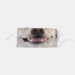 Animal Nose Mask Yellow Lab Dog | Zazzle