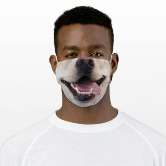Animal Nose Mask Yellow Lab Dog | Zazzle