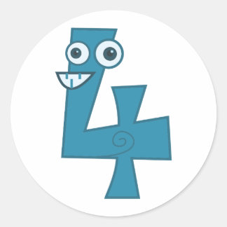 Number 4 Stickers | Zazzle