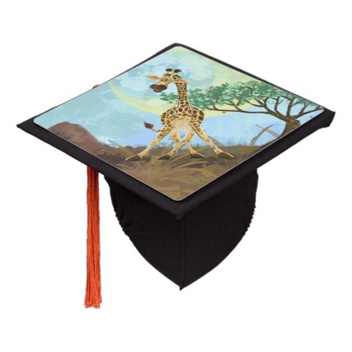 Animal Parade Giraffe Graduation Cap Topper | Zazzle