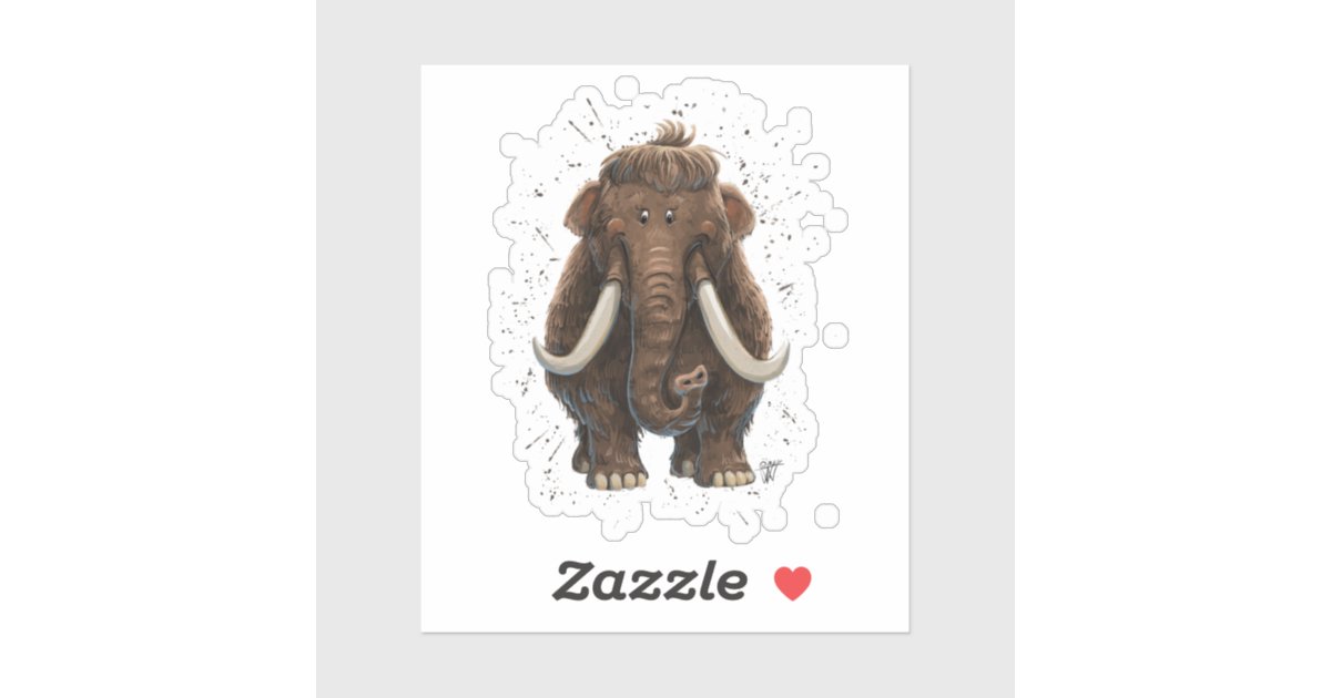 Animal Parade Mastodon Sticker | Zazzle