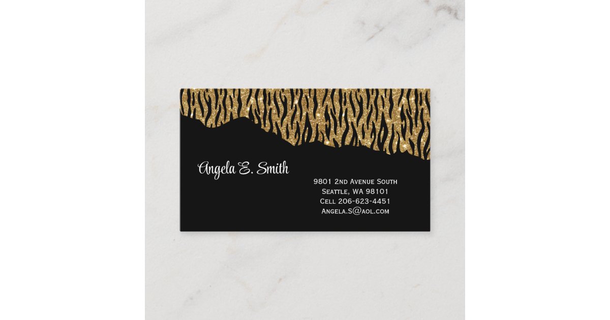 Animal Print Business Card | Zazzle