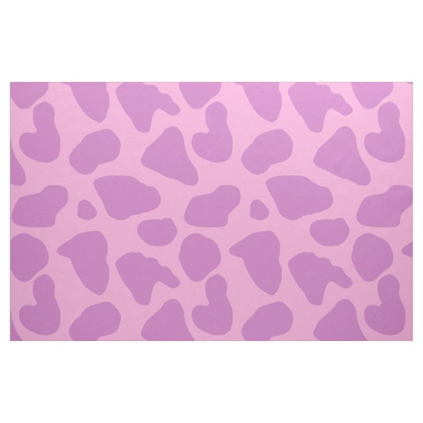 Cow Print, Cow Pattern, Cow Spots, Pink Cow Fabric | Zazzle