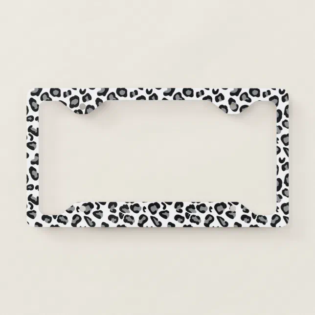Animal Print Leopard Print Pattern License Plate Frame | Zazzle