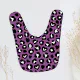 Animal Print, Purple Leopard, Cheetah Spots, Heart Baby Bib | Zazzle