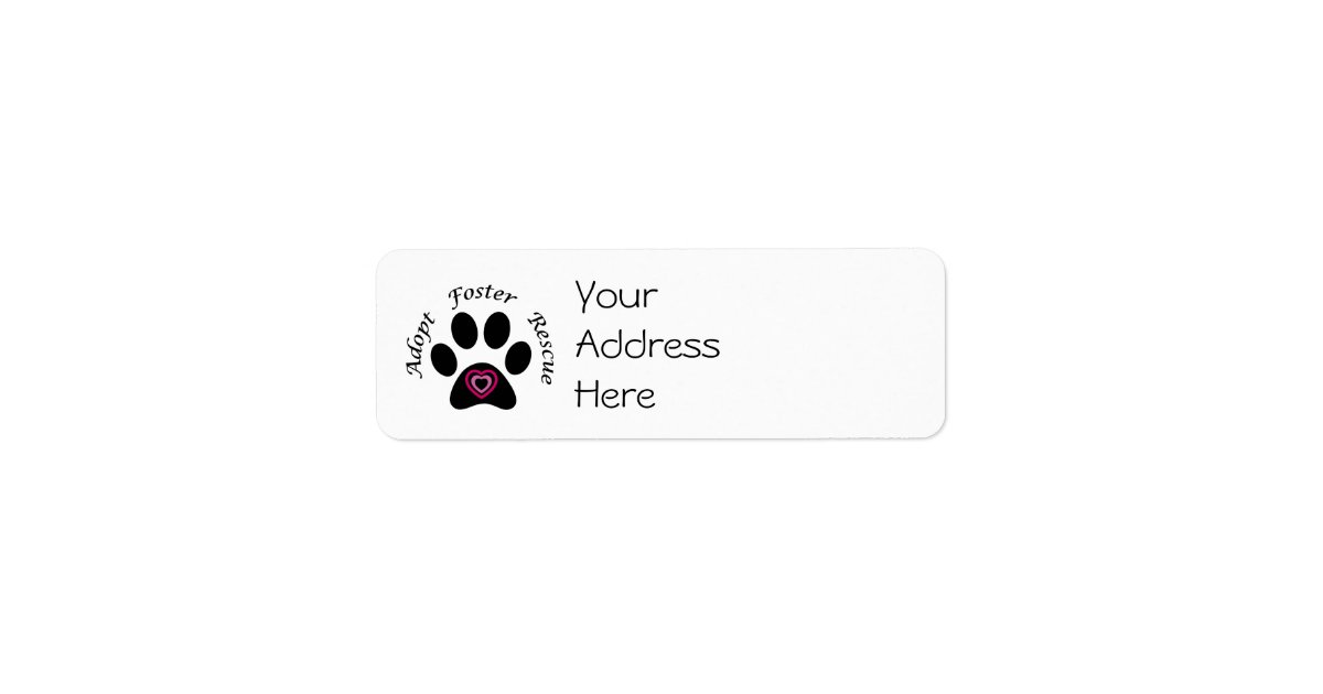 Animal Rescue Address Labels | Zazzle