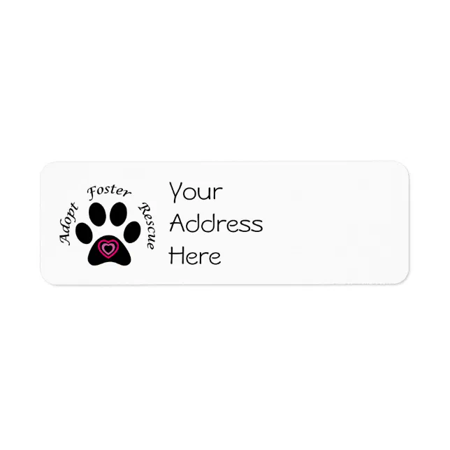 Animal Rescue Address Labels | Zazzle