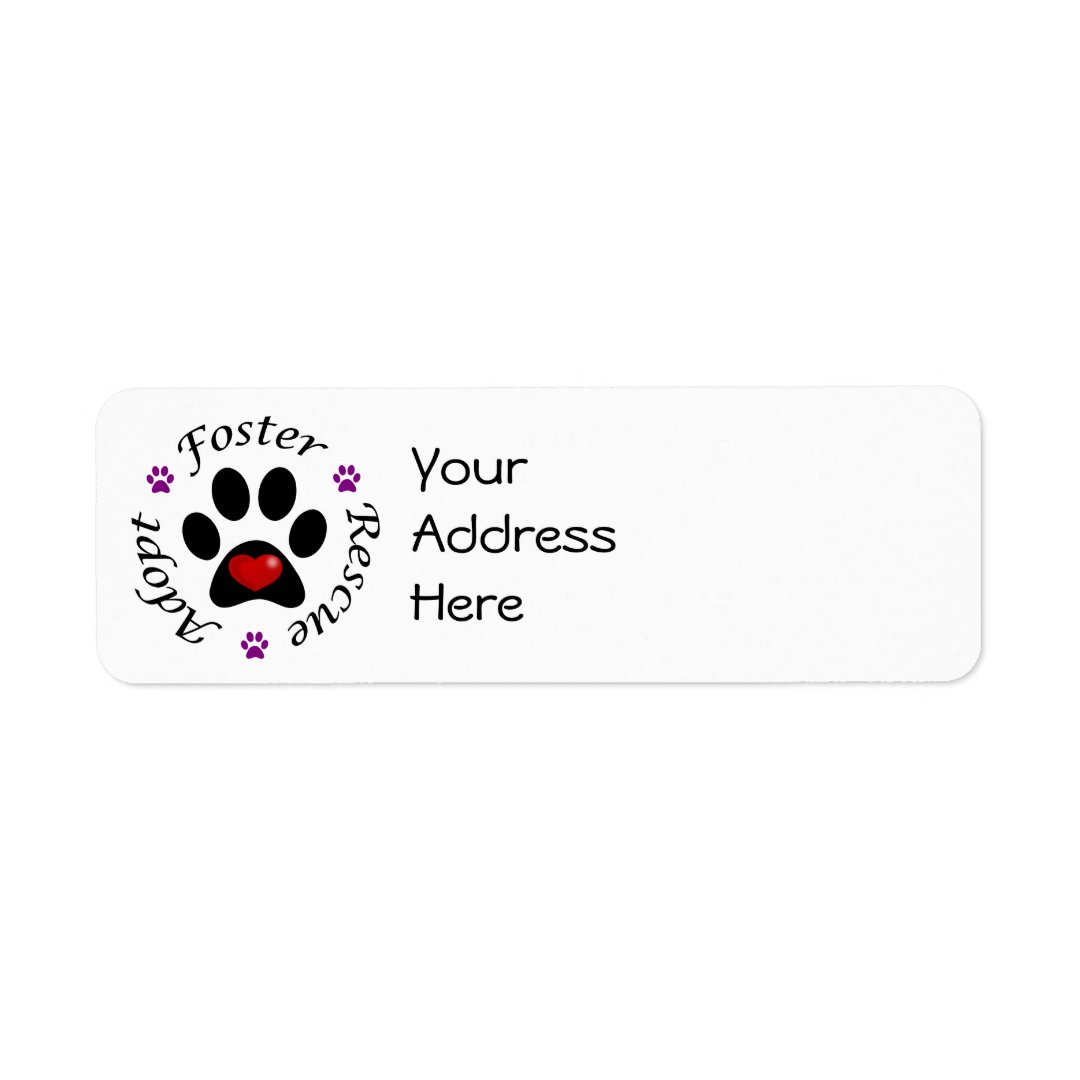 Animal Rescue Address Labels | Zazzle