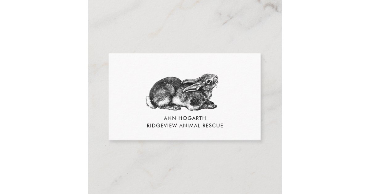 Animal Rescue And Rehabilitation Business Card | Zazzle