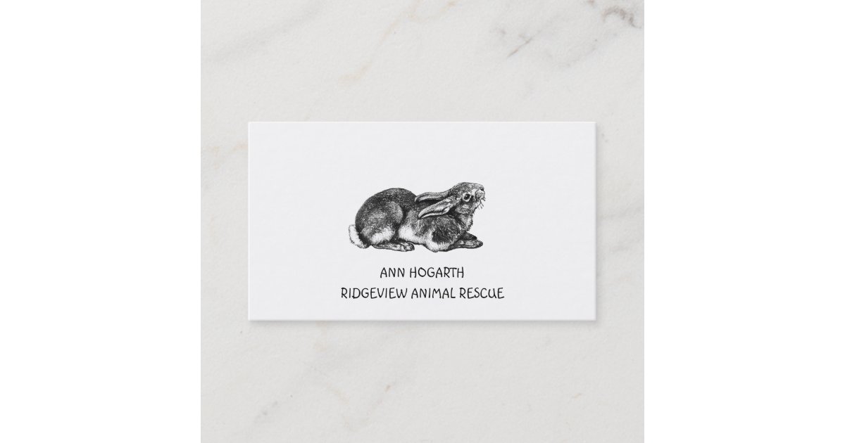 Animal Rescue And Rehabilitation Business Card | Zazzle