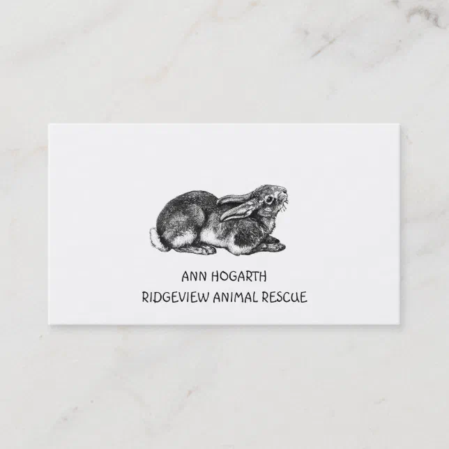 Animal Rescue And Rehabilitation Business Card | Zazzle