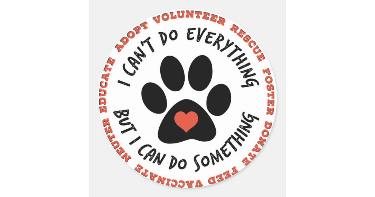 ANIMAL RESCUE Cat Rescue, TNR - I can do something Classic Round ...
