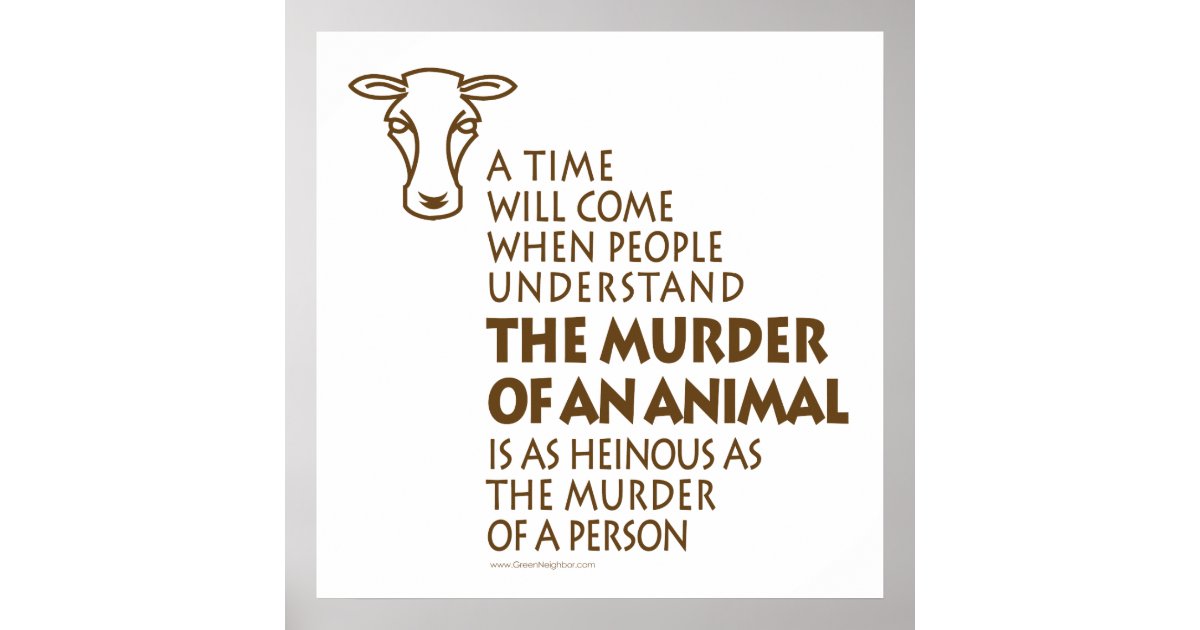 Animal Rights Quote Poster | Zazzle