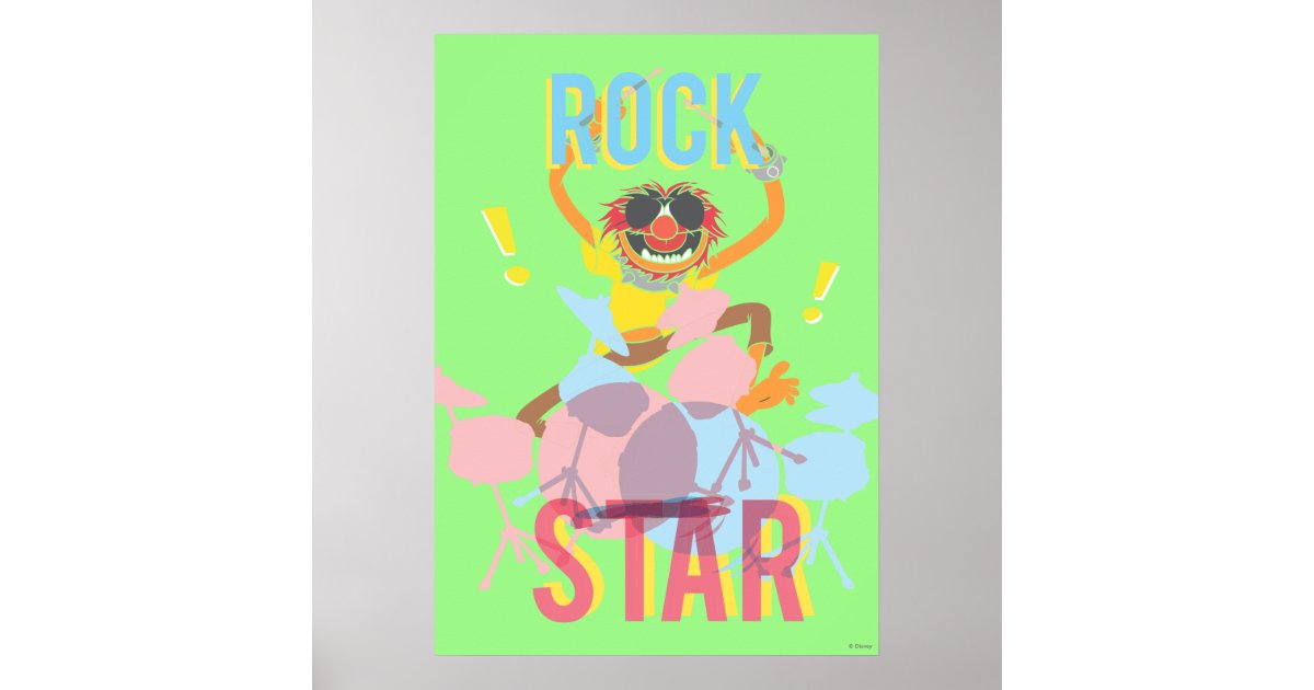 Animal - Rock Star Poster | Zazzle