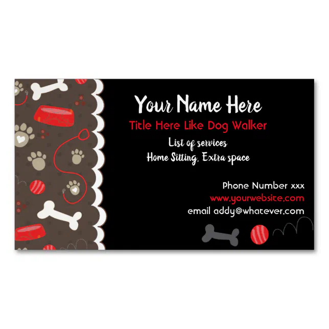 Animal Services Dog Tpys Business Card | Zazzle