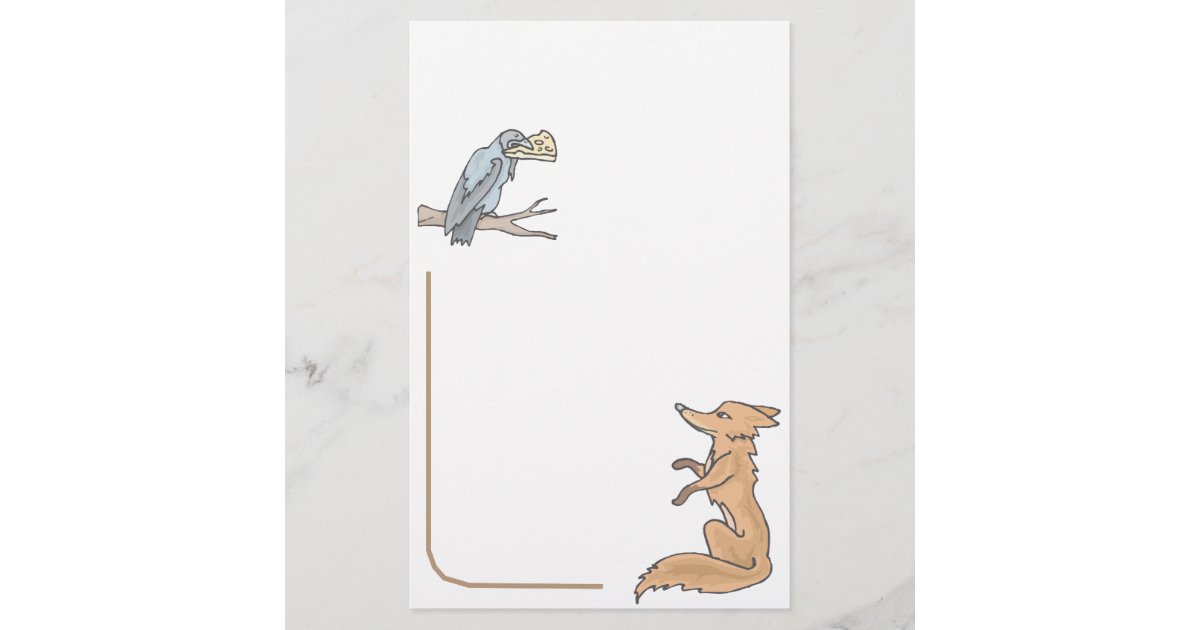 Animal Stationary Pet Lovers Fox Stationary Stationery | Zazzle