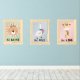 Animal theme positive affirmations wall art set | Zazzle