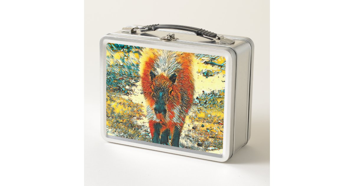 AnimalArt_Capybara_002 Metal Lunch Box | Zazzle