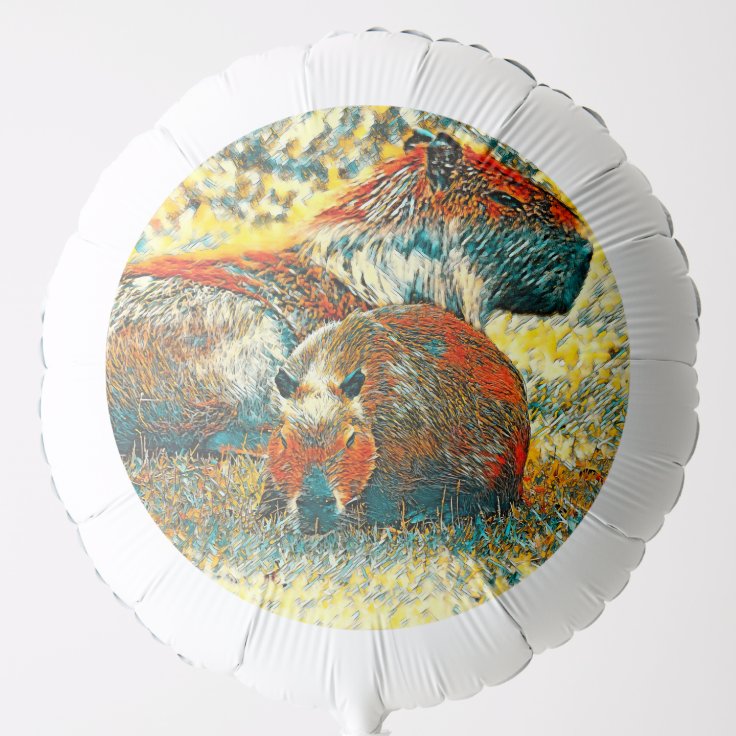 AnimalArt_Capybara_004 Balloon | Zazzle