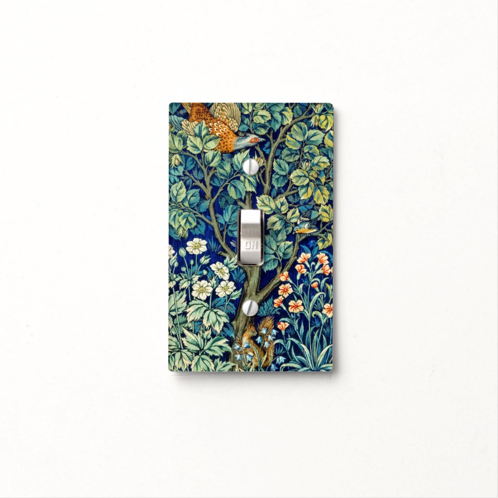 Animals and Flowers, Forest Light Switch Cover Single Rocker sold by Co ...