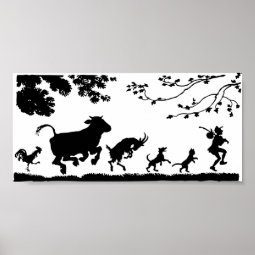 Animals Follow The Leader Poster | Zazzle