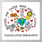 Love and Save the Earth Forever Environment Art Poster | Zazzle.com