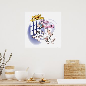 Animaniacs | Take Over The World Graphic Poster | Zazzle
