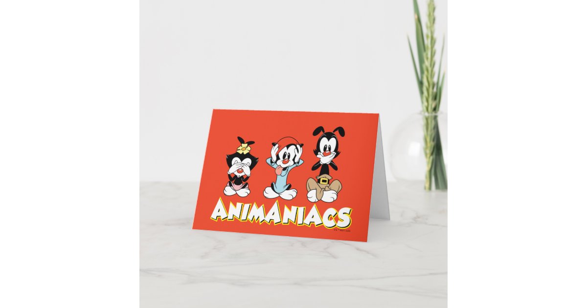 Animaniacs | Warner Siblings "No Evil" Graphic Card | Zazzle