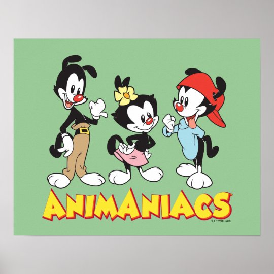 Animaniacs | Yakko, Dot, and Wakko Standing Poster | Zazzle.com