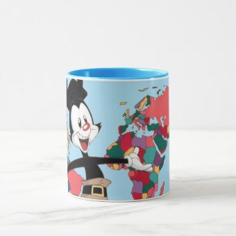 Animaniacs | Yakko's World Map Graphic Mug | Zazzle