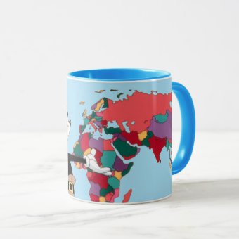 Animaniacs | Yakko's World Map Graphic Mug | Zazzle