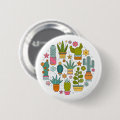 Animated cactus plants button | Zazzle
