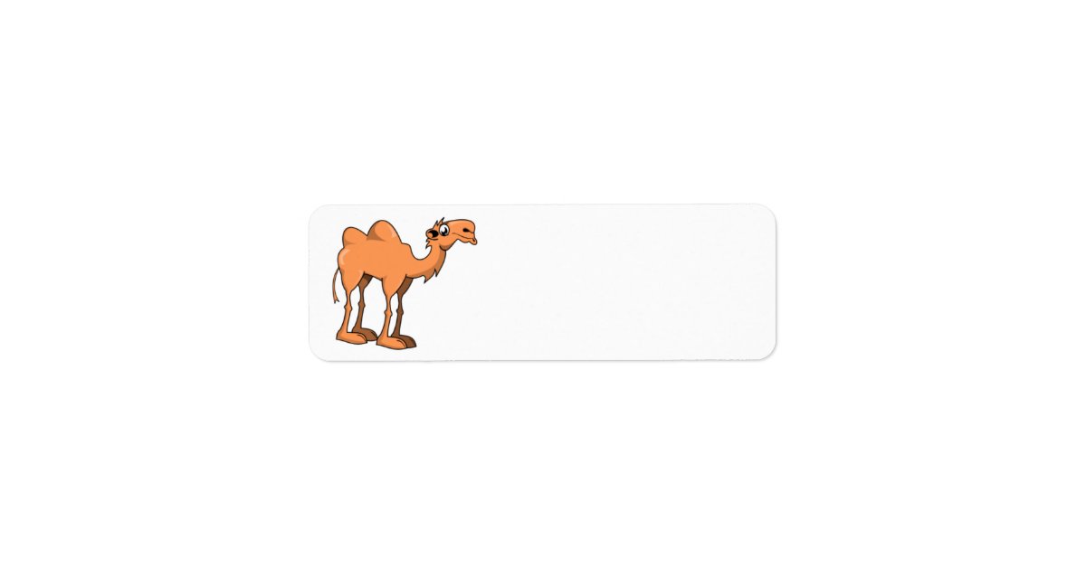 Animated Camel Label | Zazzle