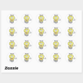 Animated light bulb Sticker | Zazzle