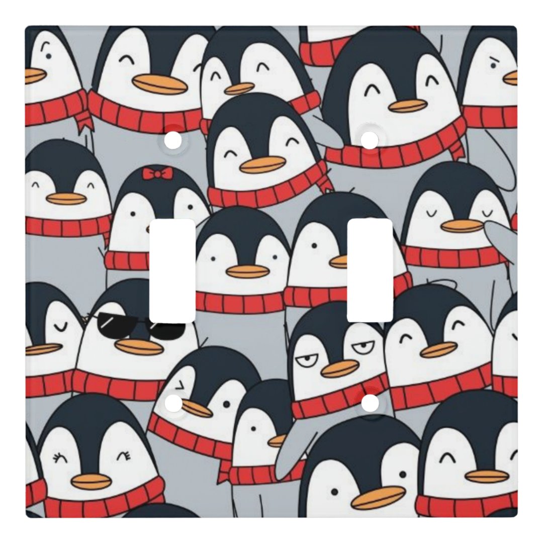 Animated Penguins Light Switch Cover | Zazzle