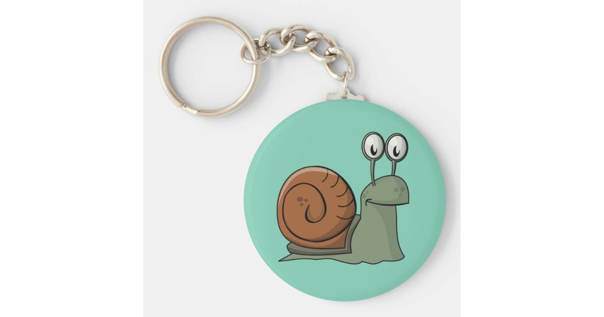 Animated Snail Keychain | Zazzle.com