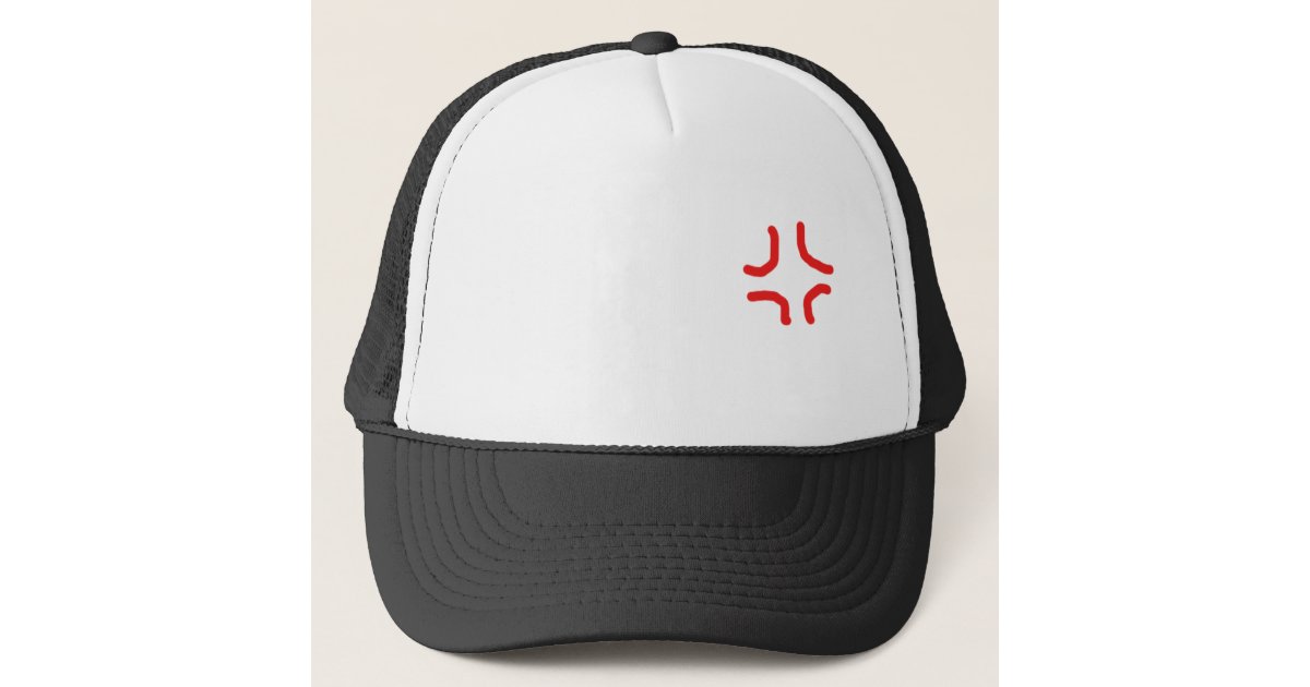 Anime ANGRY Hat | Zazzle