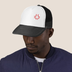 Anime ANGRY Hat | Zazzle