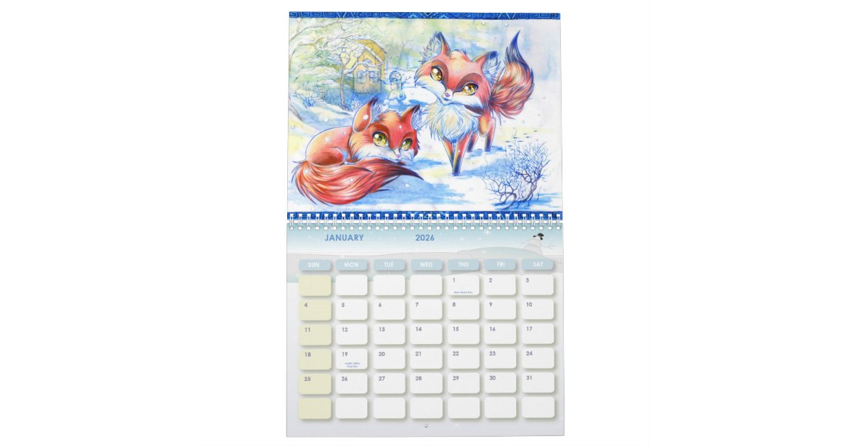 Anime art 2012 calendar | Zazzle